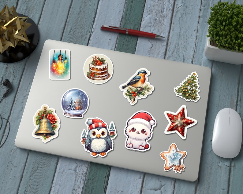 Huge Christmas Digital Stickers Bundle Printable Instant - Etsy