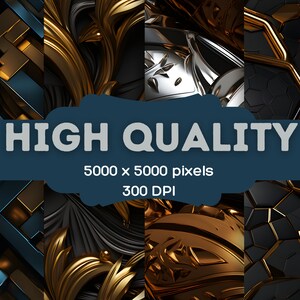 Metal Foil Seamless Digital Paper Patterns COMMERCIAL USE Instant ...