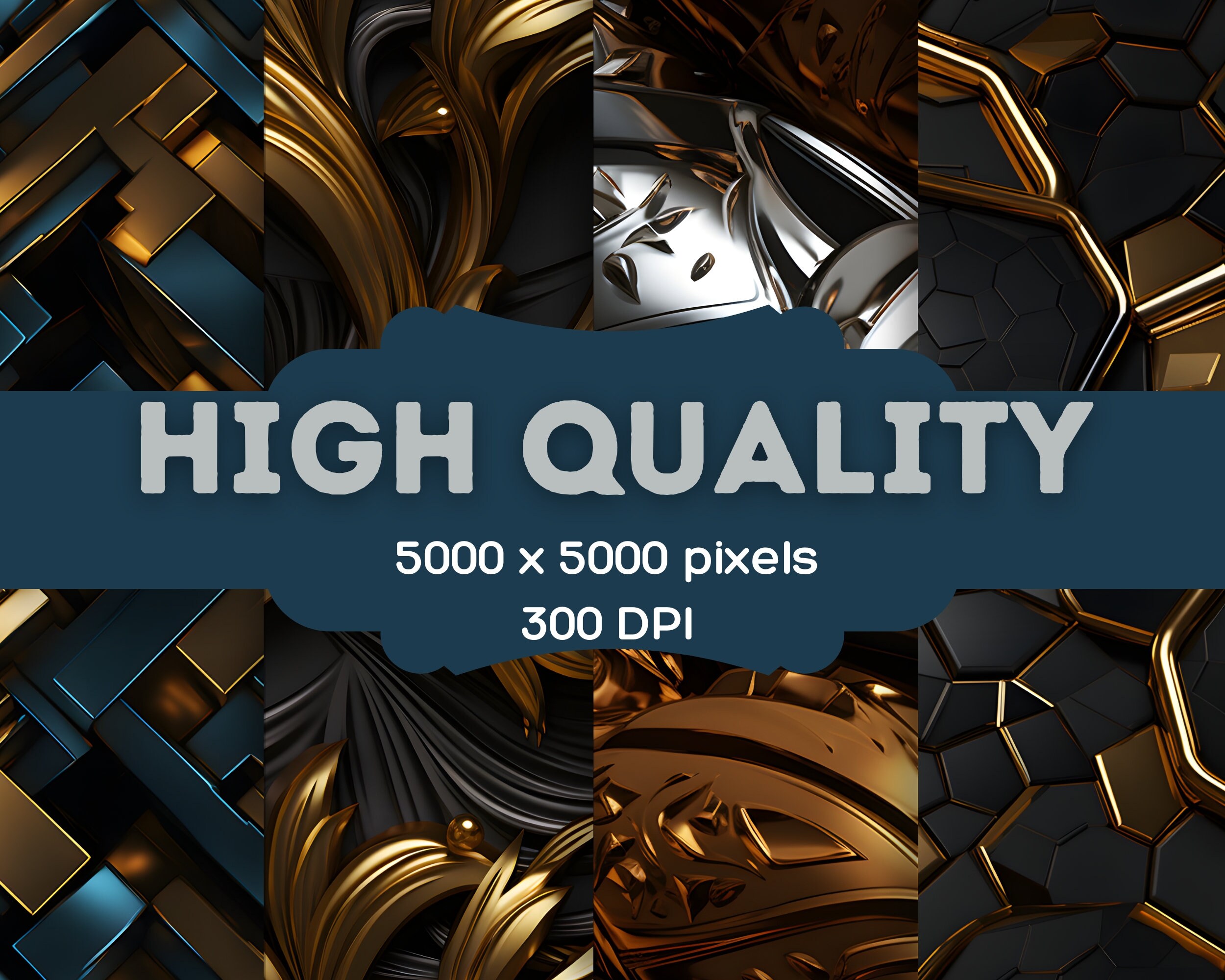 Metal Foil Seamless Digital Paper Patterns COMMERCIAL USE Instant ...
