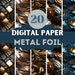 Metal Foil Seamless Digital Paper Patterns COMMERCIAL USE Instant ...