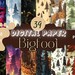 Bigfoot Digital Paper COMMERICAL USE 39 PNG Instant Download Big Foot ...