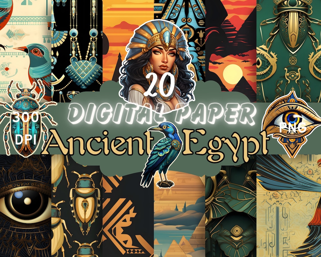 Digital Paper Ancient Egypt Seamless Digital Paper Digital Paper ...