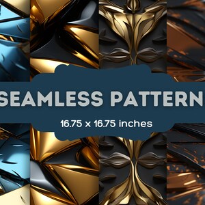 Metal Foil Seamless Digital Paper Patterns COMMERCIAL USE Instant ...