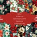 Christmas Flowers Seamless Digital Paper Patterns Floral Journal Paper ...