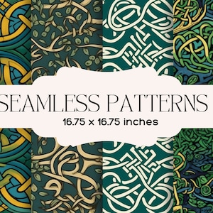 Celtic Prints Digital Papers COMMERICAL USE Seamless Digital Paper ...