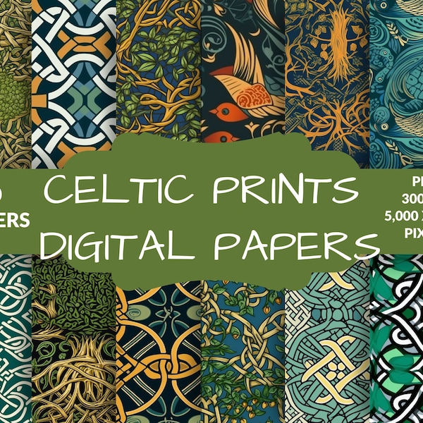 Irish Digital Paper - Etsy