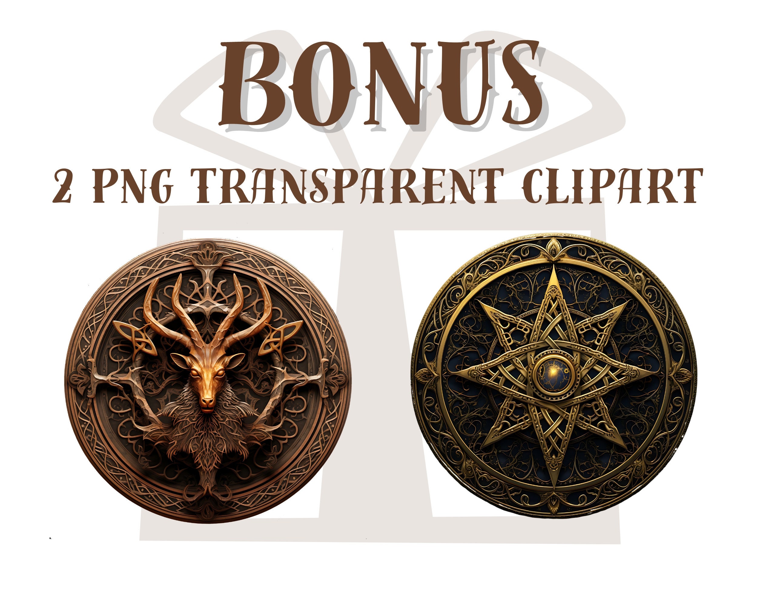 Pagan Wheel of the Year Digital Paper COMMERICAL USE 20 PNG Instant ...