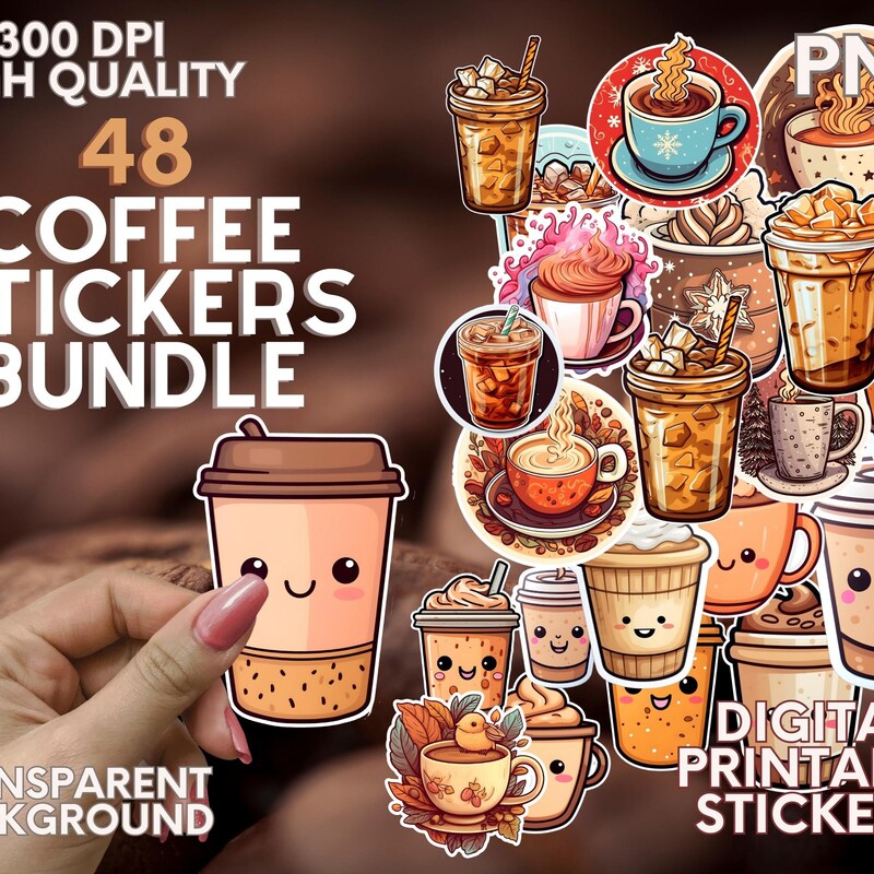 Coffee Stickers - Etsy