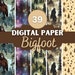 Bigfoot Digital Paper COMMERICAL USE 39 PNG Instant Download Big Foot ...