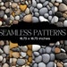 Pebble Texture Seamless Digital Paper Patterns COMMERCIAL USE Instant ...