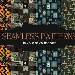 Halloween Mix Digital Paper COMMERICAL US Instant Download Scrapbooking ...