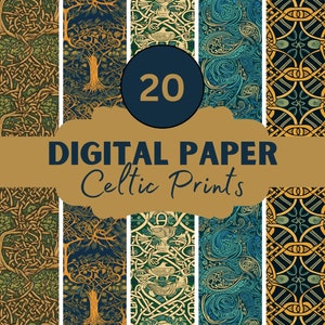 Celtic Prints Digital Papers COMMERICAL USE Seamless Digital Paper ...
