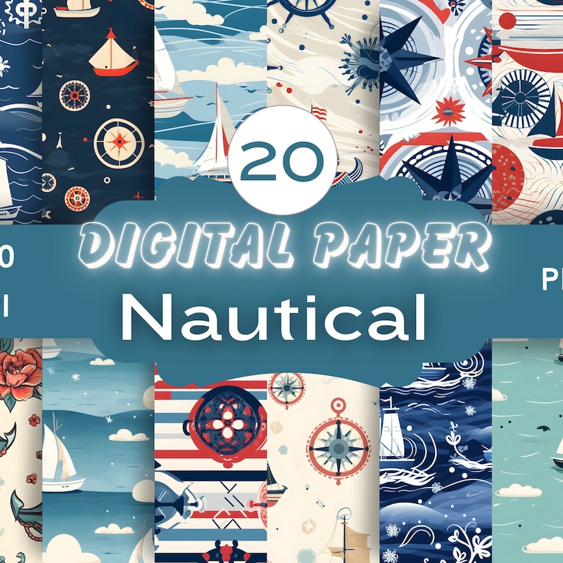Nautical Paper - Etsy