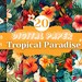 Tropical Paradise Digital Papers COMMERICAL USE Instant Download ...