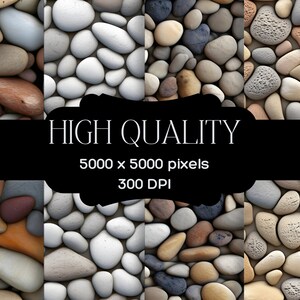 Pebble Texture Seamless Digital Paper Patterns COMMERCIAL USE Instant ...