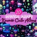 Kawaii Cute Alien Digital Paper COMMERICAL USE 20 PNG Instant Download ...