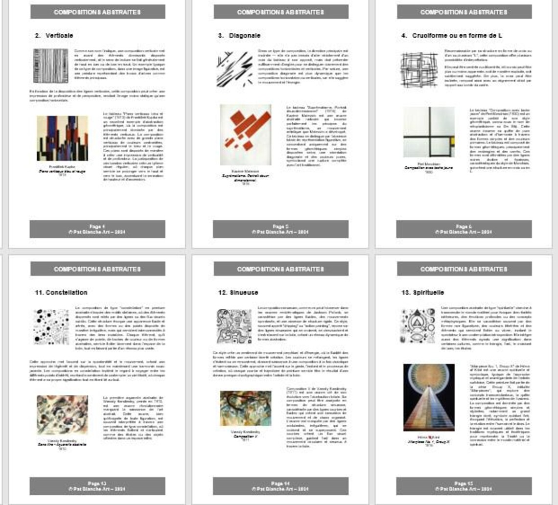 Les Types De Composition En Peinture Abstraite - 22 Pages Avec ...