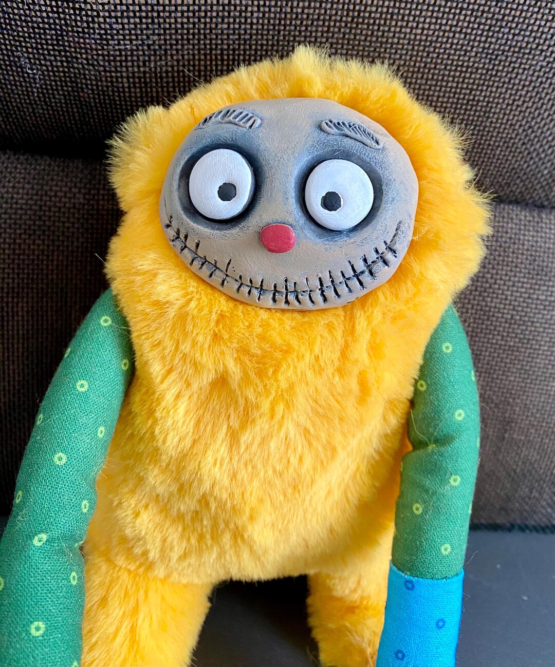 Art Doll. Original Creepy Plush With Polymer Clay Face and Hand ...