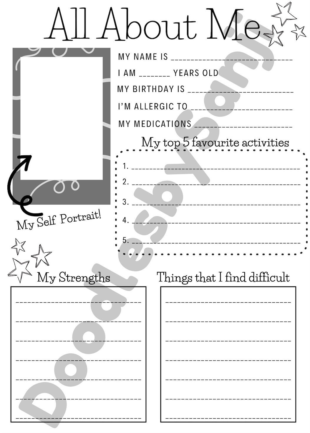 All About Me, Communication Passport, Autism, ADHD, ASD, SEN - Etsy