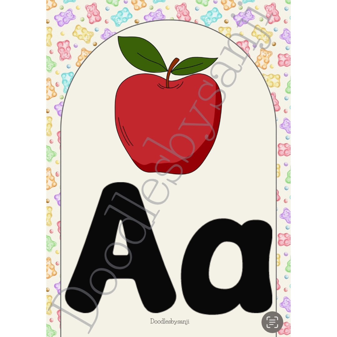 Alphabet Posters A-Z With Pictures, Class Posters, Classroom, Decor ...