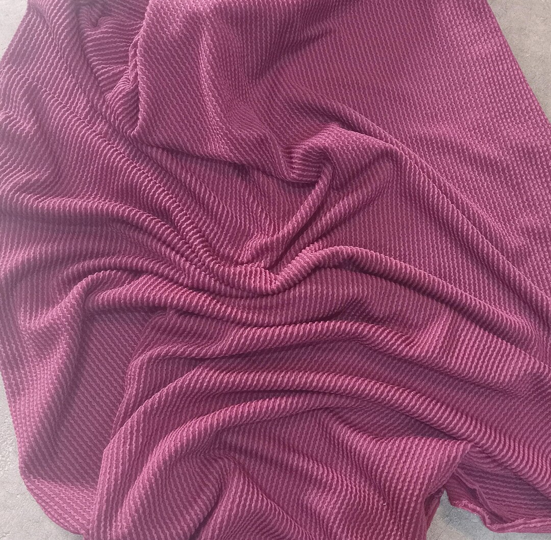 Waved Rib Knit Fabric- Urban Rib Knit by the Yard –soft & Stretchy ...