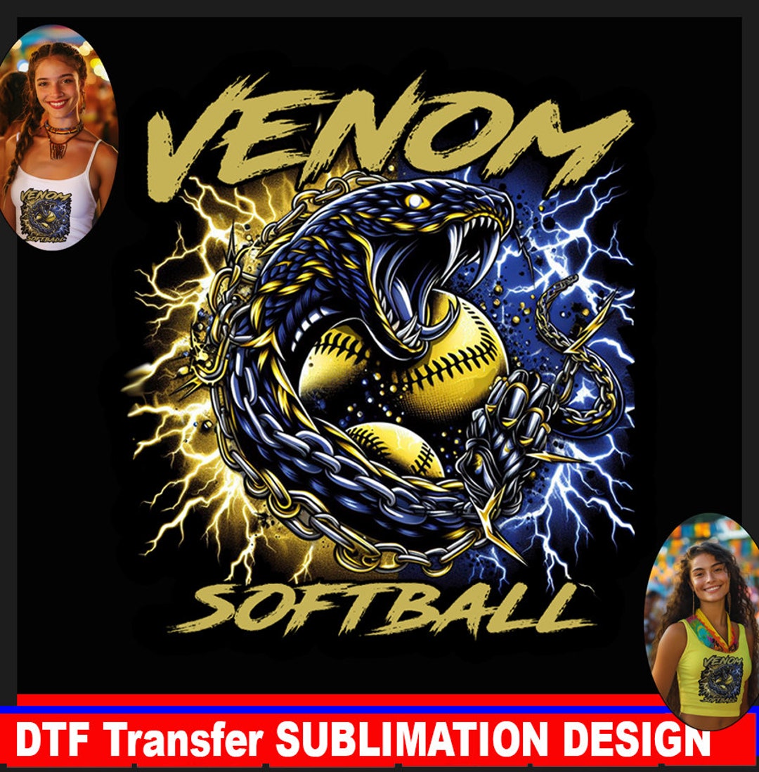 Venom Softball Png, Venom Custom Softball Logo, Sublimation Png, Venom ...