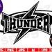 Thunder Svg, Thunder Png, School Spirit Svg, Thunder Mascot Svg ...