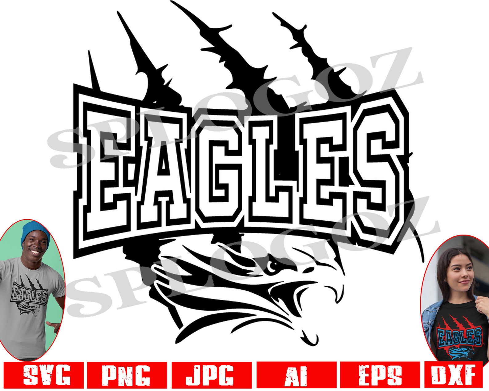 Eagle Svg Eagles Svg Mascot Eagles Png Eagles eagles Svg - Etsy