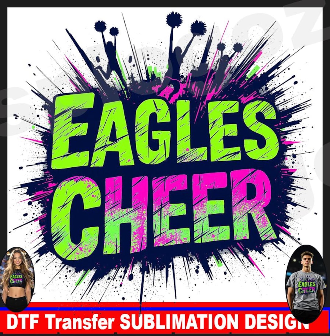Eagles Cheer Png, Eagle Sublimation, Eagles Cheerleading Design, Eagle ...