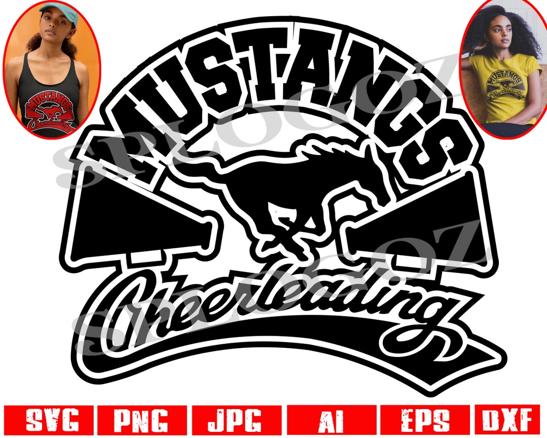 Mustangs Cheerleading Svg, Mustang Cheerleading Svg, Mustang Cheer Svg ...