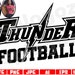 Thunder Football Svg Thunder Football Png Thunder Football - Etsy
