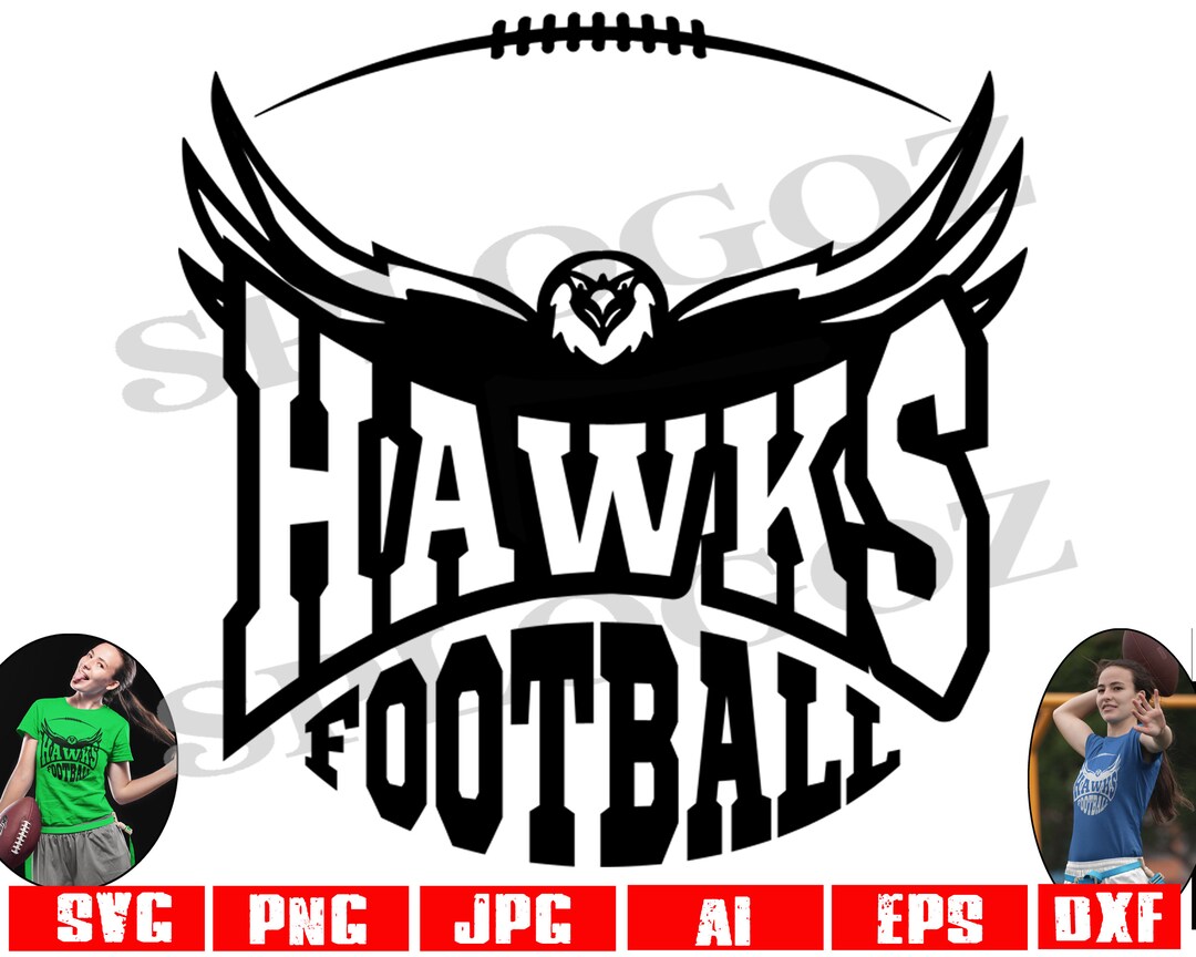 Hawks Football Svg, Hawk Football Svg, Hawk Svg, Hawks Svg,digital ...