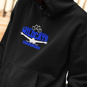 Wildcats Swimming Svg Wildcat Swimming Svg Wildcats Swimming Png ...