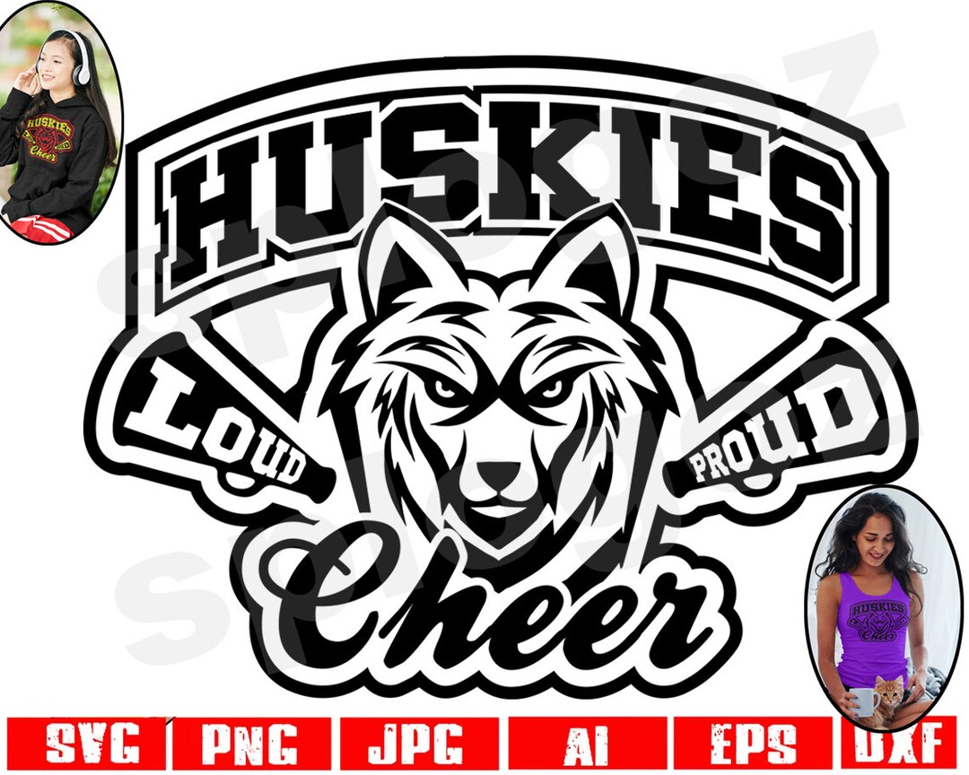 Huskies Cheer Svg Husky Cheer Svg Huskies Cheer Png Huskies ...