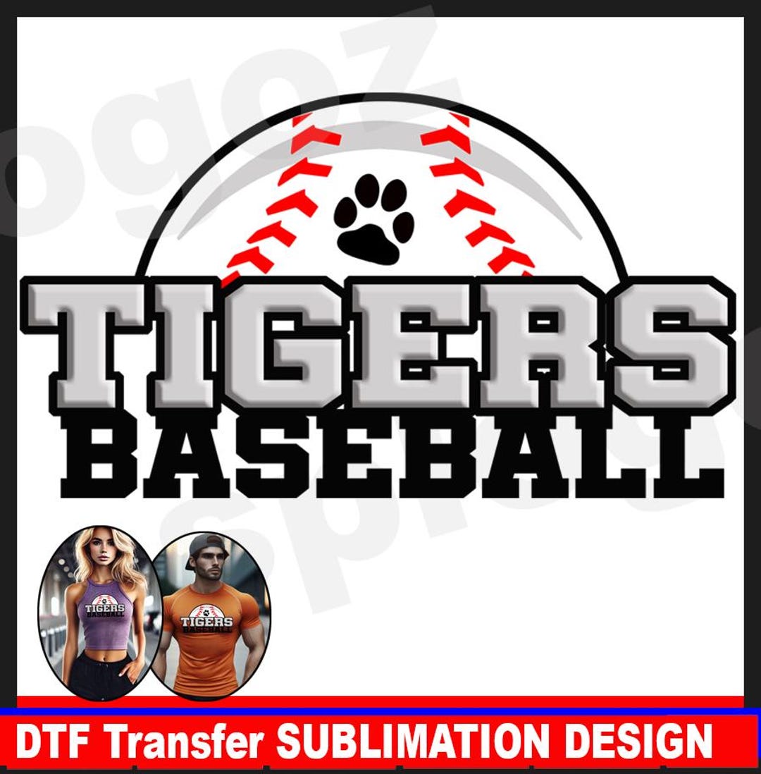 Tiger Baseball Sublimation Png, Tigers PNG, T-shirt Sublimation Png ...