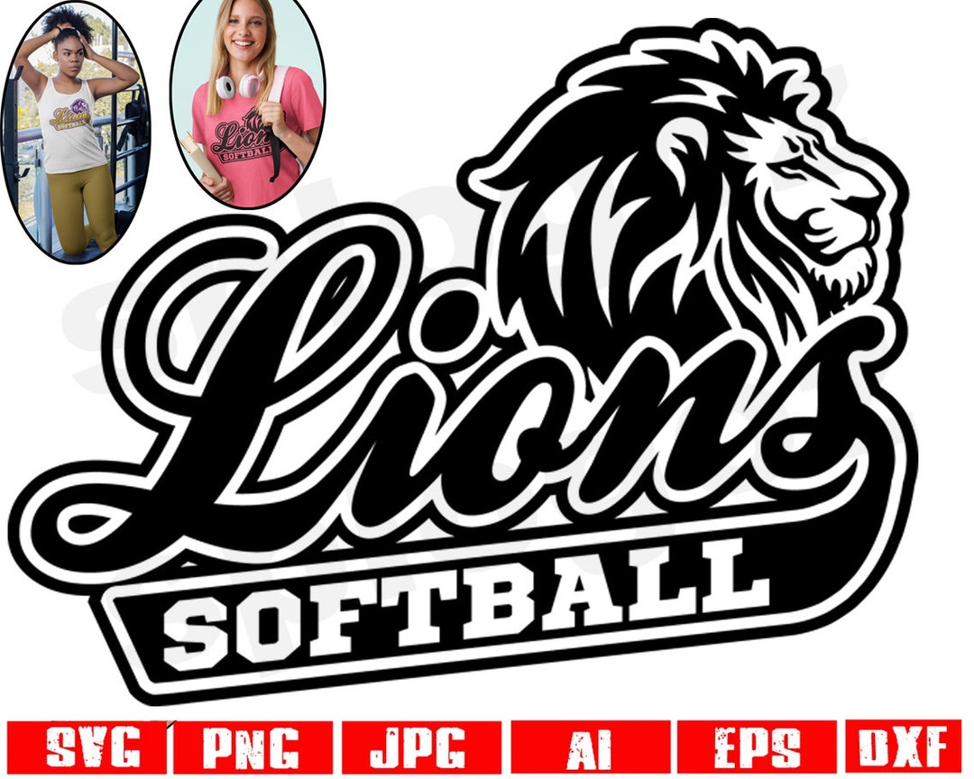 Lions Softball Svg Lion Softball Svg Lions Softball Png Lions Svg Lion ...