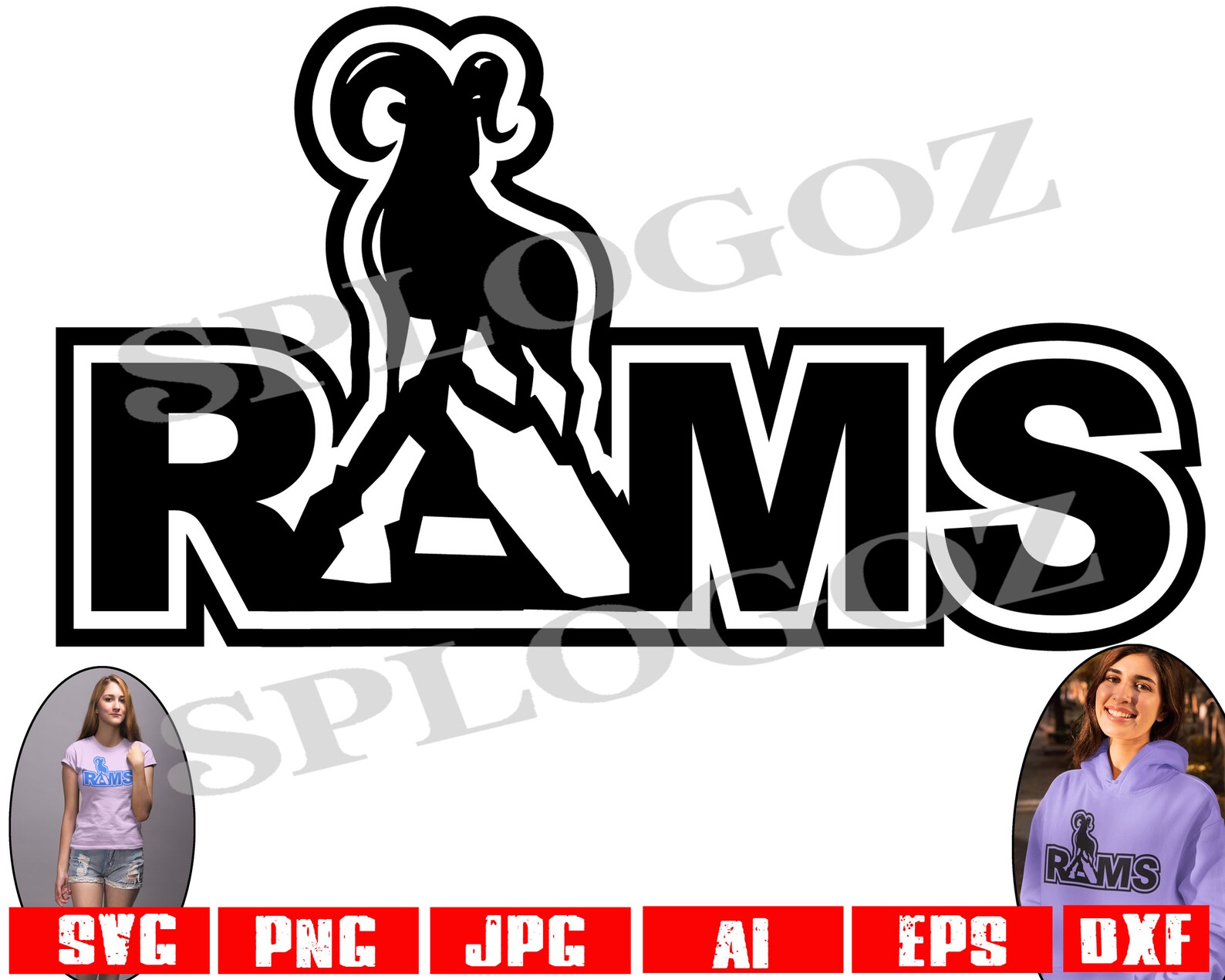 Rams Svg Ram Svg Rams Mascot Svg Rams Png Ram Png Digital - Etsy