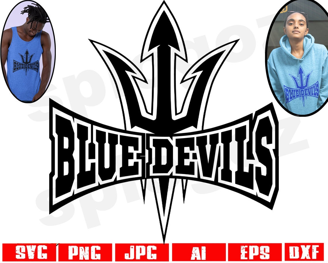 Blue Devils Svg, Blue Devil Svg, Blue Devils Png, Blue Devils Mascots ...