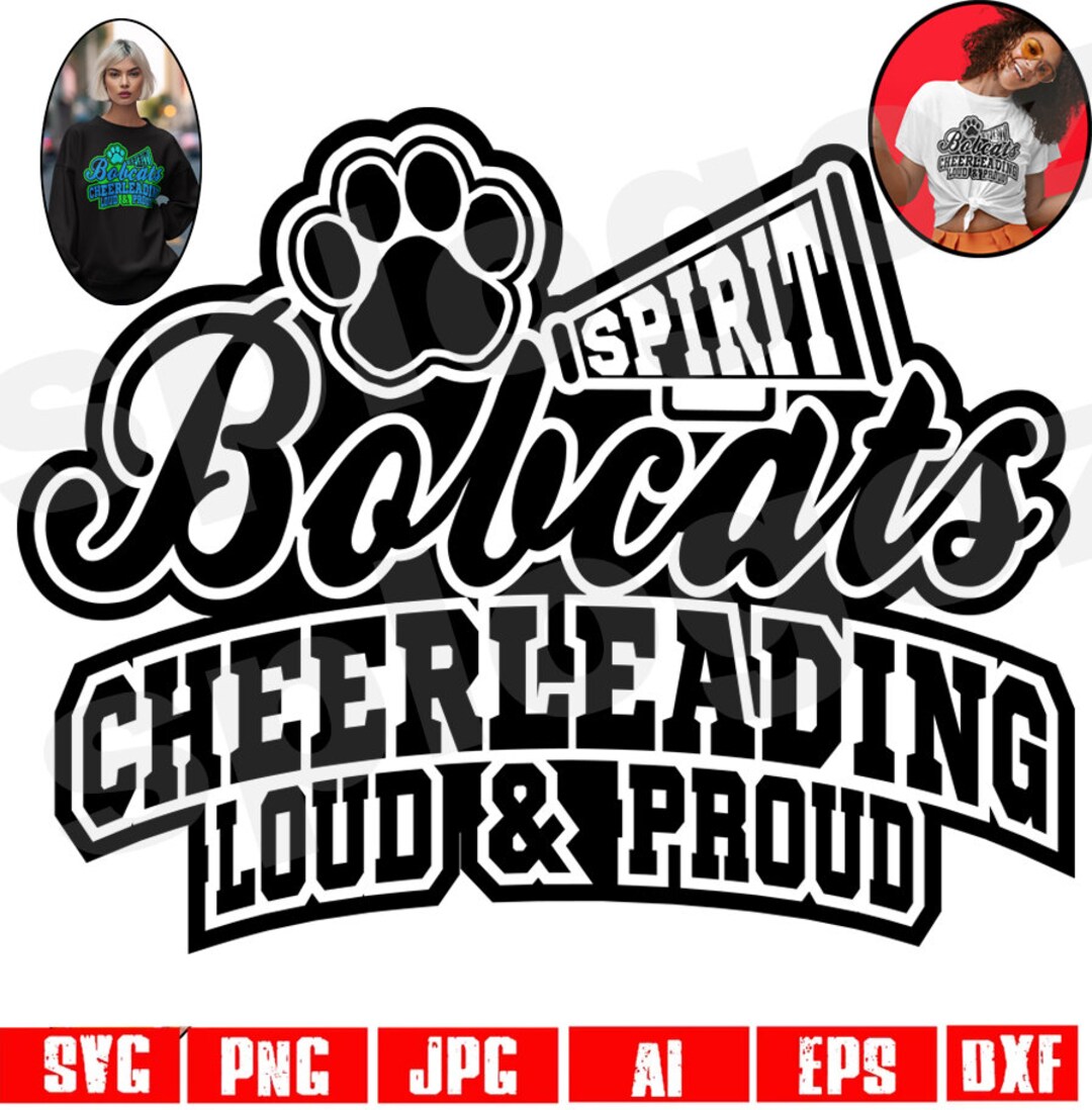 Bobcats Cheerleading Svg for Digital Download School Spirit Shirt ...