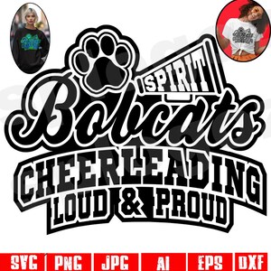 Bobcats Cheerleading Svg for Digital Download School Spirit Shirt ...