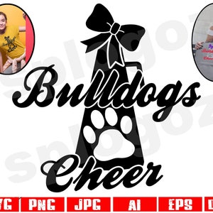 Bulldogs Cheer Svg Bulldog Cheer Svg Bulldogs Cheerleading Svg Bulldog ...
