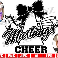 Mustang Cheer - Etsy