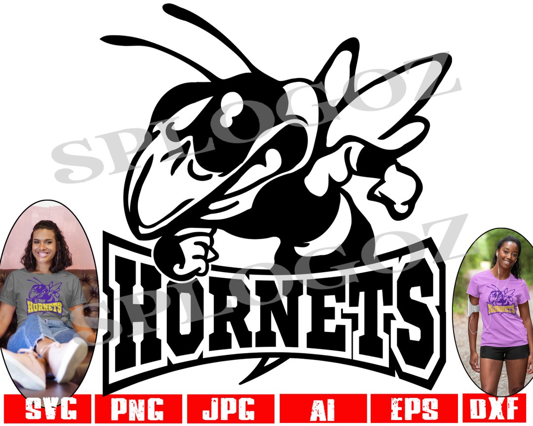Hornets School Mascot SVG Cut File Hornets Sports Logo SVG Hornet ...