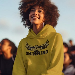 Hawks Swimming Svg Hawk Swimming Png Hawks Svg Hawk Png Hawks Mascot ...