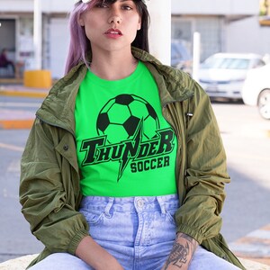 Thunder Soccer Svg Thunder Svg Thunder Mascot Svg Thunder Soccer Design ...