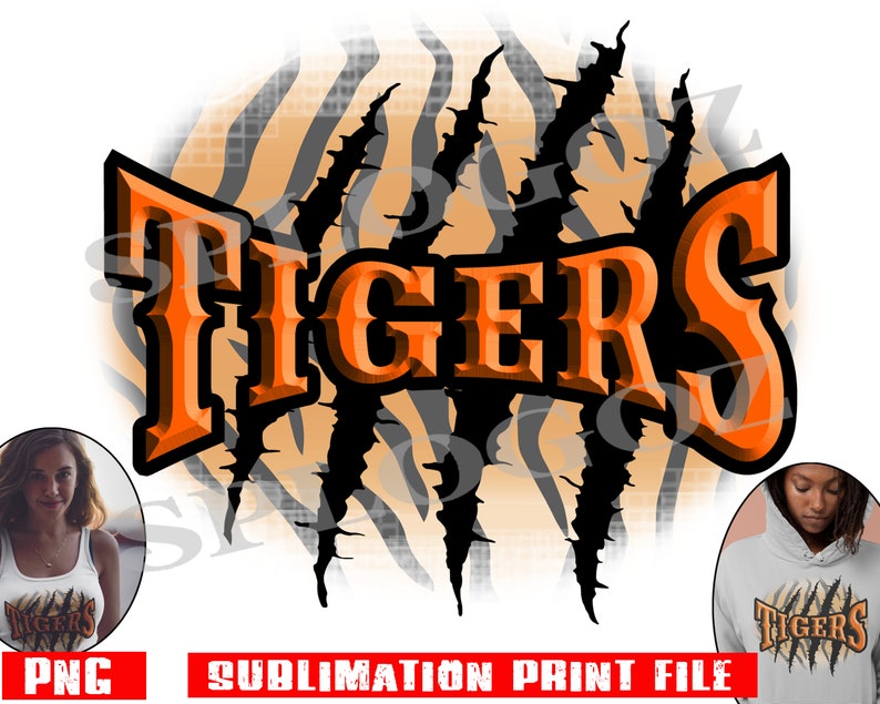 Tigers Sublimation Design Tiger Sublimation Png Sports - Etsy