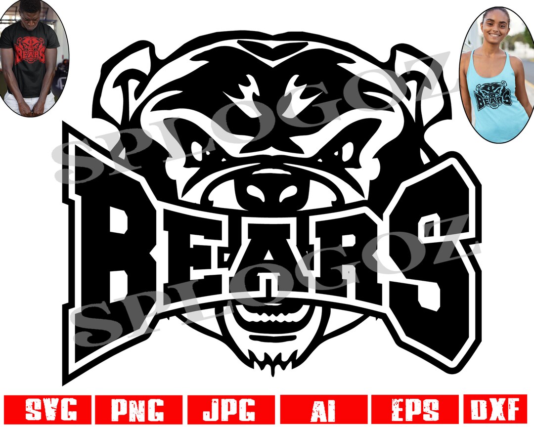 Bears Svg, Bear Svg, Bears Png, Bear Png, Sports, Sports Jersey, Cricut ...