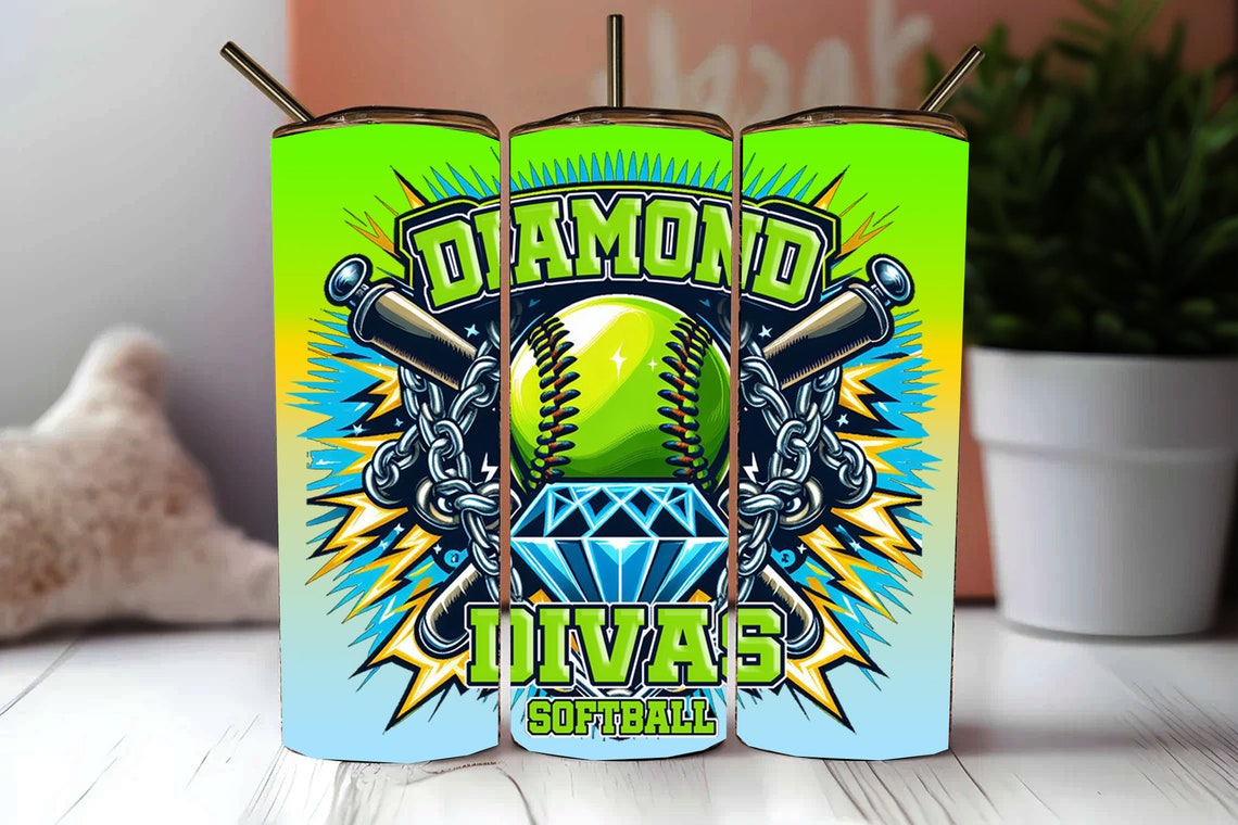 Diamond Divas Png, Diamond Divas Custom Softball Logo, Sublimation Png ...