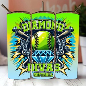 Diamond Divas Png, Diamond Divas Custom Softball Logo, Sublimation Png ...