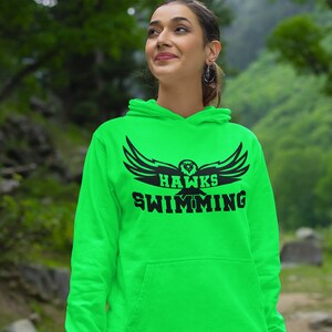 Hawks Swimming Svg Hawk Swimming Png Hawks Svg Hawk Png Hawks Mascot ...